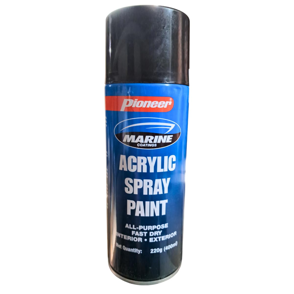 Pioneer Acrylic Spray Paint 400ml (220g) Black Pack of 1 | Multipurpose ...