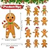 12 Wooden Christmas Tree Decorations - Gingerbread Man Ornaments ...