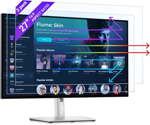 IPROKKO 2 Pack 27 Inch Anti Blue Light Screen Protector for Computer ...
