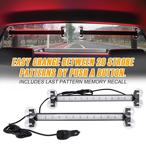 Snapklik.com : XRIDONSEN 2 In 1 Red Emergency Strobe Traffic Advisor ...