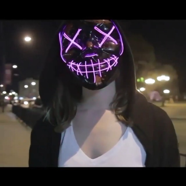 Watch Halloween Anonymous Hacker Mask Led Mask on Amazon Live