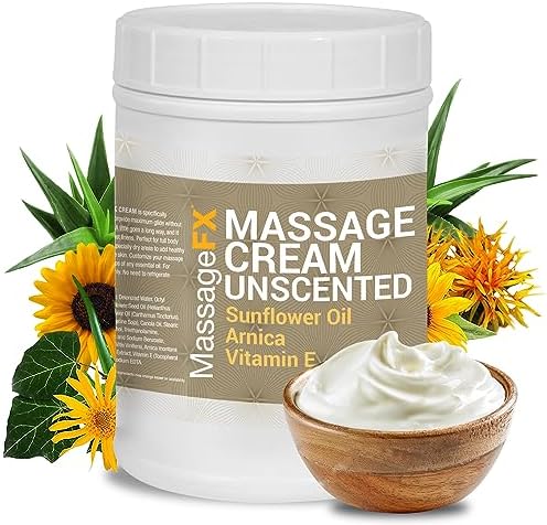 Amazon.com : MASSAGE FX Unscented Massage Cream, 4 oz - Massage Creams ...