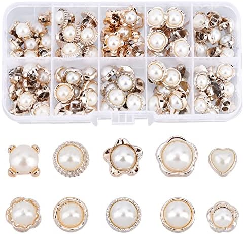 Swpeet 150Pcs 15 Types Beautifu Sew in Faux Pearl Buttons Sewing Crafts ...