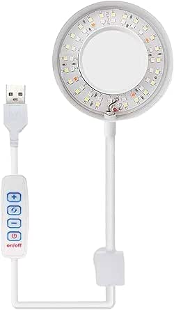 ulafbwur Aquarium Light 360-degree Adjustable Hose Super Bright Flicker ...