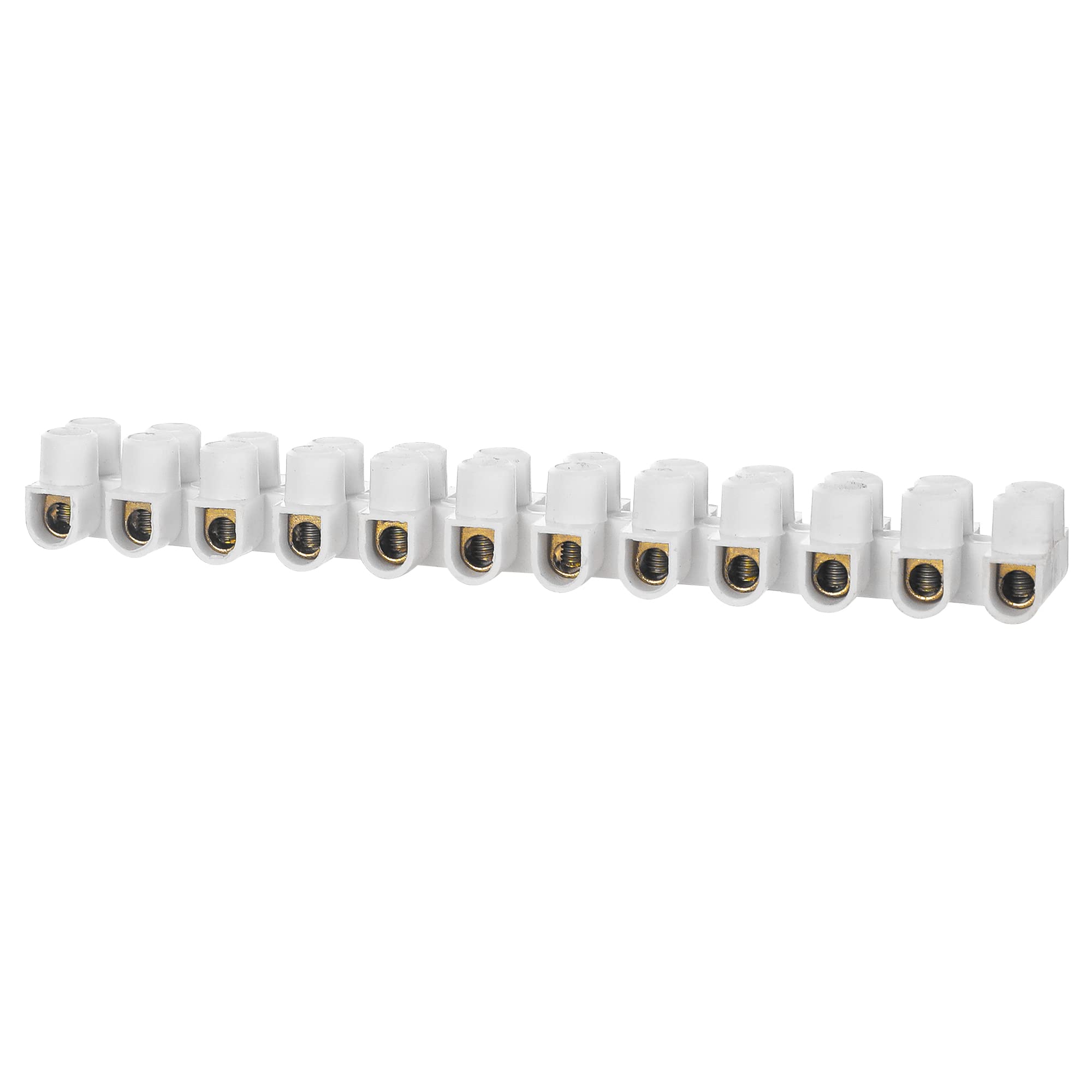 Snapklik.com : 10PCS 10A Terminal Block White Screw Terminal Connector ...