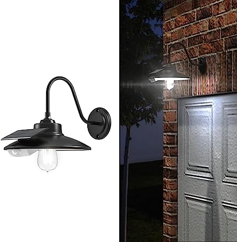APONUO Solar Barn Light with 3 Lighting Modes, Solar Wall Lights ...