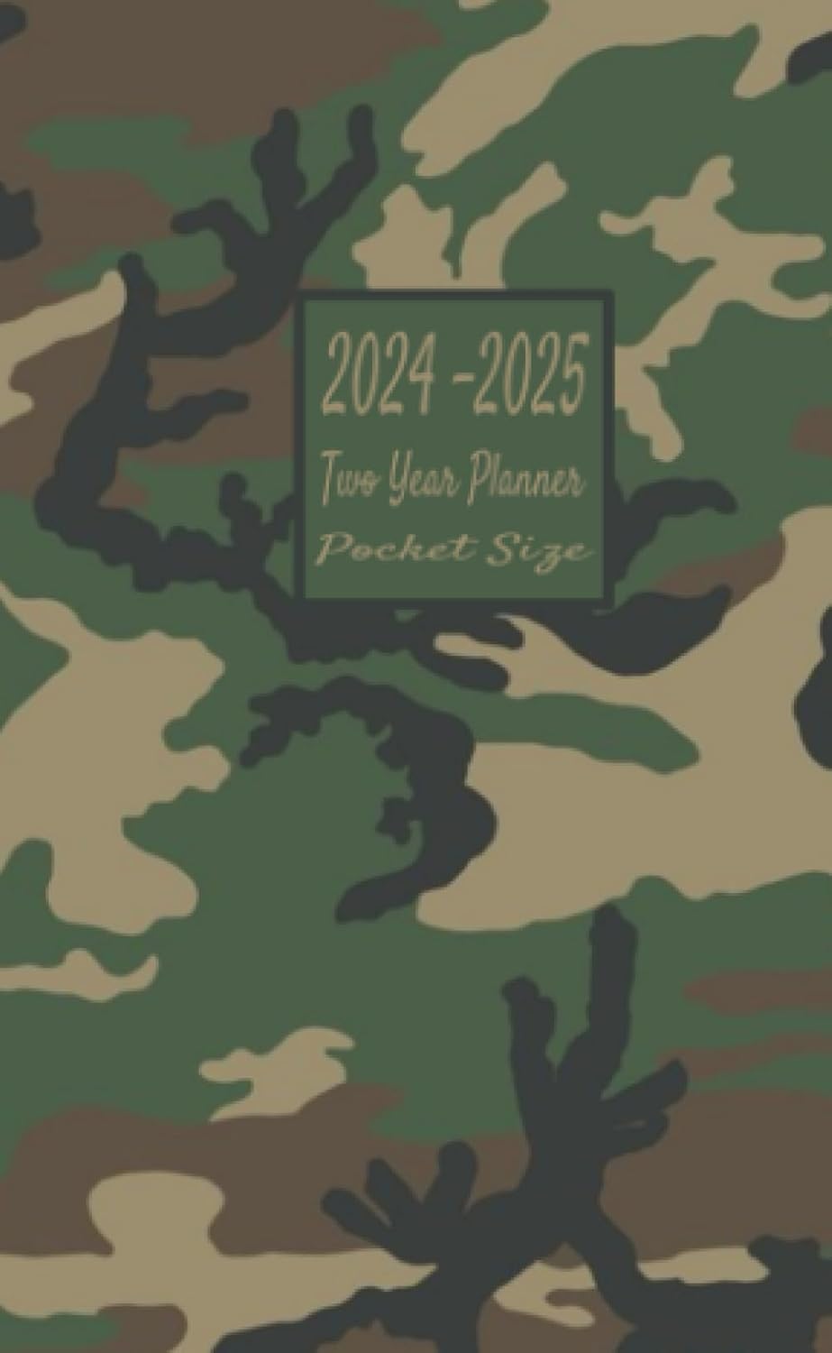 Amazon.com: 2024-2025 Two Year Planner: Pocket Size Army Camo Cover ...
