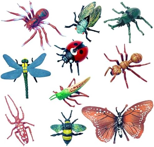 SUPER TOY 10 Insect Bug Figurines Animals Educational Action Toys Play ...