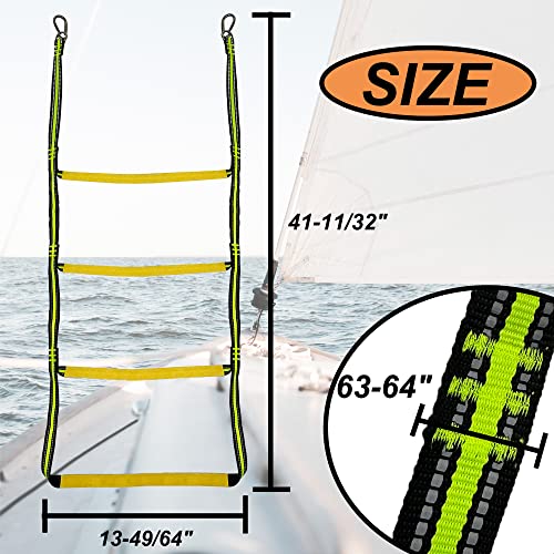 Snapklik.com : Boat Rope Ladder Portable Marine Rope Ladder, Assist ...