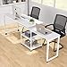 Amazon.com: Tribesigns 360° Free Rotating L-Shaped Desk, 55 inch Large ...
