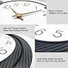 Amazon.com: Dankeit Decorative Wall Clock, Silent Non-Ticking Quartz ...