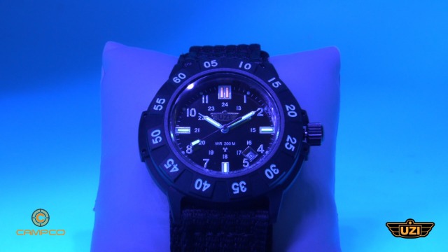 Watch Uzi Men＇s Protector Tritium H3 Watch, Black Nylon Strap on Amazon ...