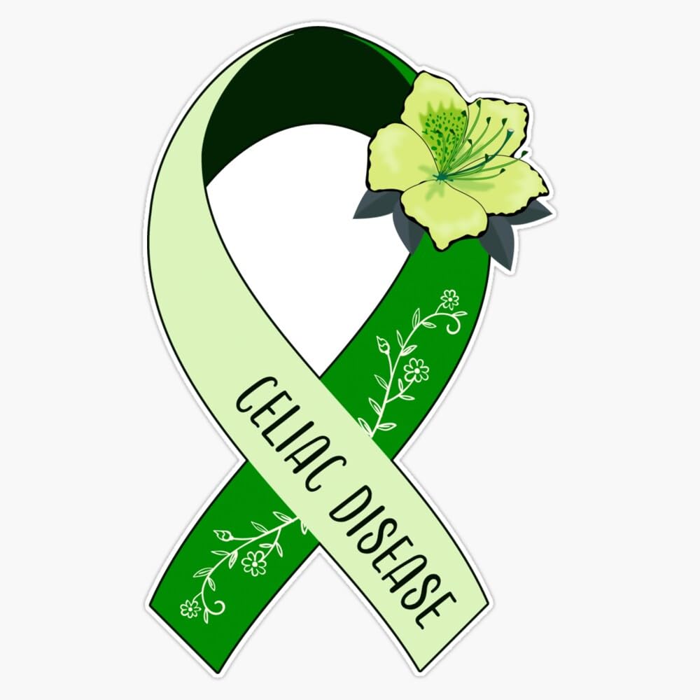 Amazon.com: Celiac Disease Awareness, Celiac Disease Ribbon Sticker ...