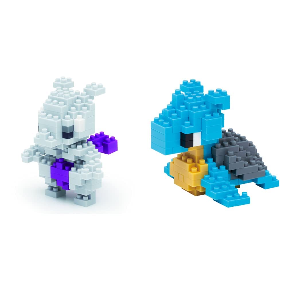 Amazon.co.jp: 【ナノブロック ポケモン セット】ポケットモンスターポケットモンスターミュウツーNBPM_006 + ポケットモンスターポケットモンスターラプラスNBPM_009 ...