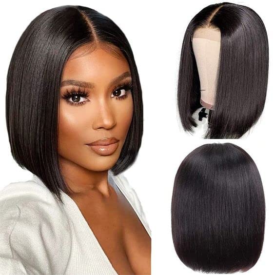 Amazon.com : 10 Inch Glueless Lace Front Wigs PRIMELACE Short Bob Wigs ...