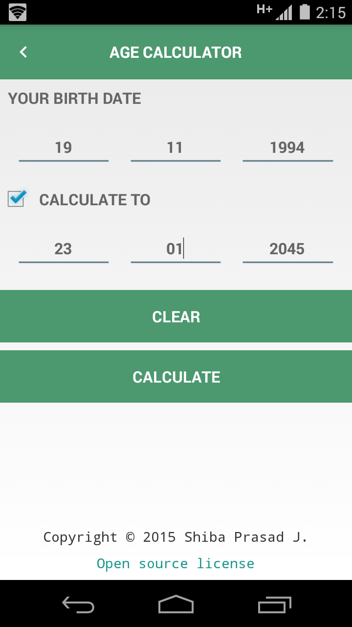 Age Calculator - App on Amazon Appstore