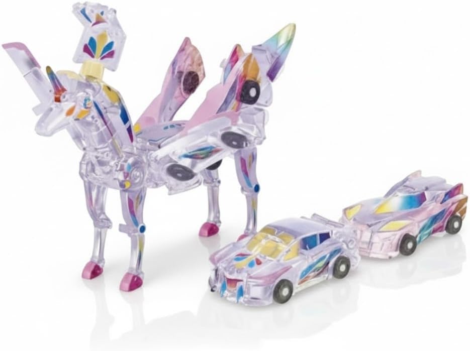Amazon.com: ESCBBXX 2-in-1 Transformation Car Toy - Magnetic Collision ...