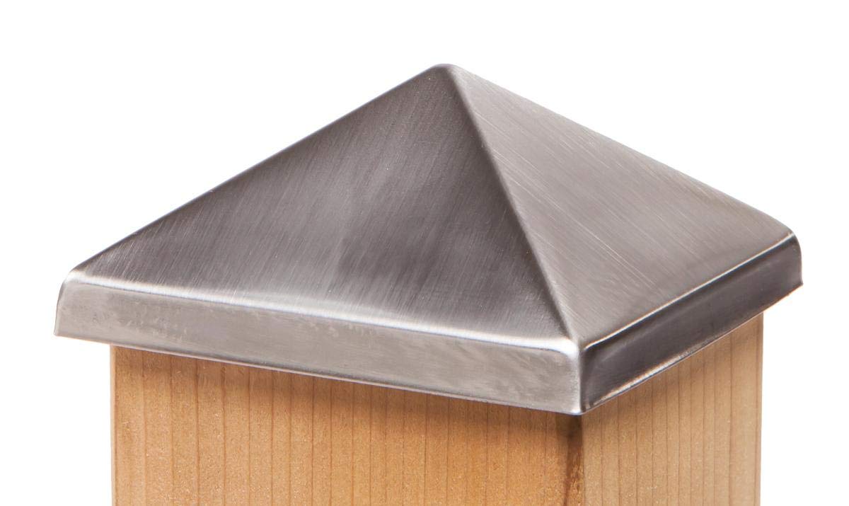 Pyramid Post Point Cap 4x4 (3-1/2") - Stainless Steel - 10 Pack ...