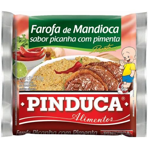 Amazon.com : Seasoned Cassava Flour Flavor Picanha with Pepper 8.8oz ...