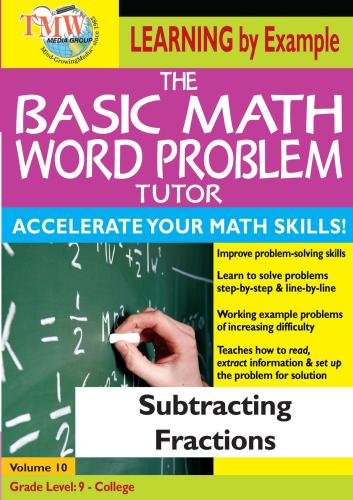 Amazon.com: Basic Math Word Problem Tutor: Subtracting Fractions ...