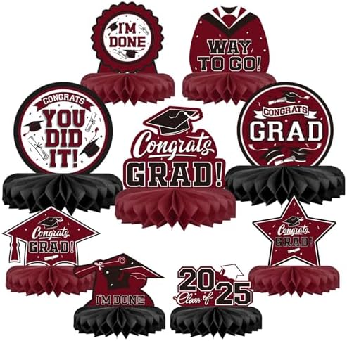 Amazon.com: SiliFine Mason Jar Graduation Decorations Graduation Table ...