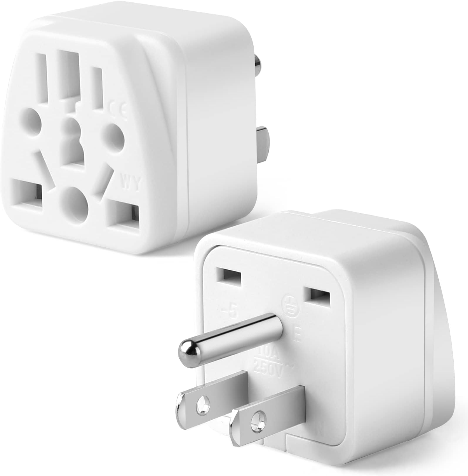 Amazon.com: 2 Pack US Travel Plug Adapter, EU,UK,AU,in,CN,JP,Asia,Italy ...