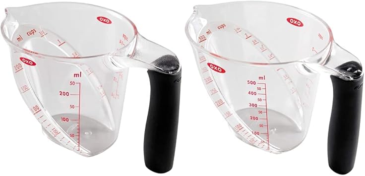 Amazon｜【セット買い】OXO 計量カップ 電子レンジ 食洗機 対応 アングルドメジャーカップ 小 250ml + 中 500ml 2点セット｜計量カップ オンライン通販
