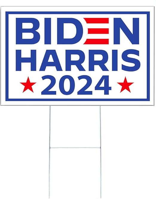 Amazon.com : Biden Harris 2024 Yard Sign | Biden Harris 2024 Sign ...