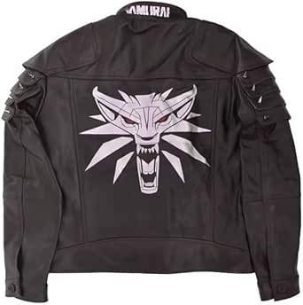 Amazon.com: AMERICAN JACKETS Mens Samurai Dark Brown Punk 2077 Wolf ...