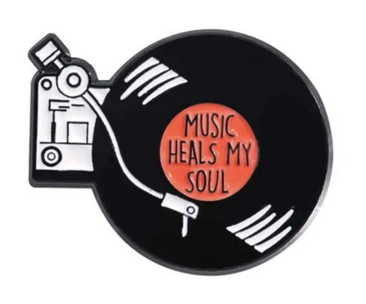 Amazon.com: Music Heals My Soul Vinyl Record Player Turntable Lover ...