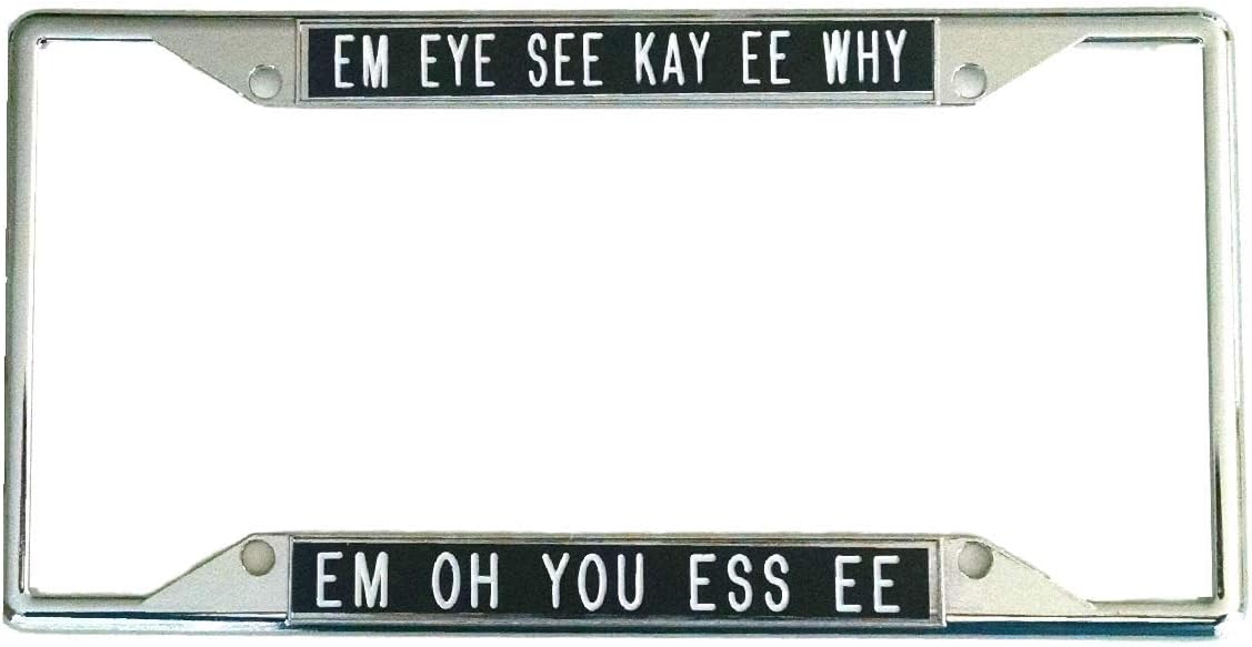 Amazon.com: All About Signs 2 EM Eye See Kay EE WHY. License Plate ...