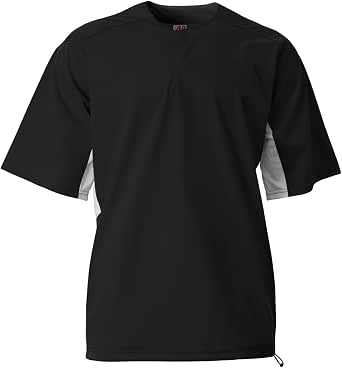 Amazon.com: A4 N4188 Men Short Sleeve Baseball Batting Jacket ...