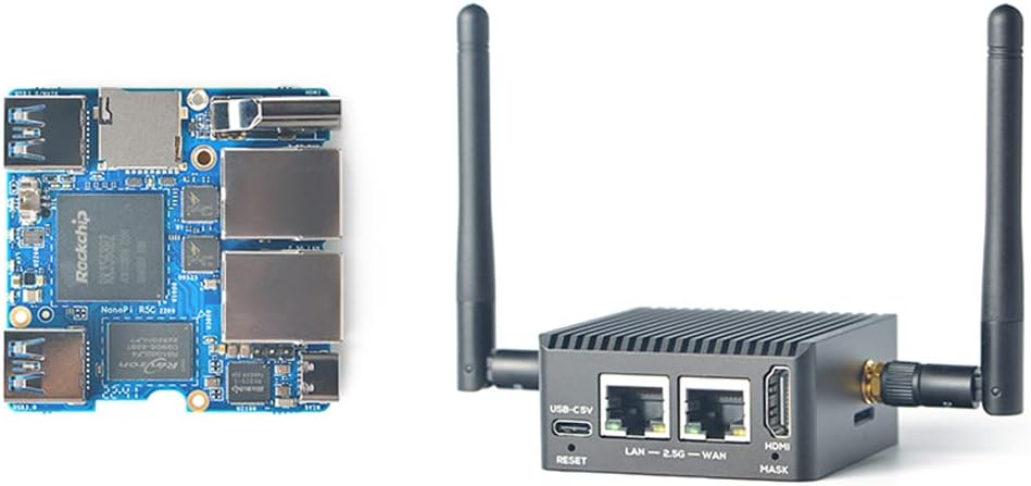 Amazon.com: Nanopi R5C Mini WiFi Router OpenWRT with Dual PCIe 2.5Gbps ...