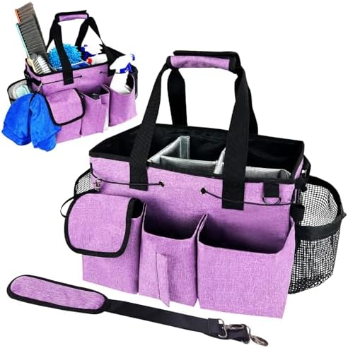 Amazon.com - Cleaning Caddy Organizer with Handle - Large Caddy Bag for ...