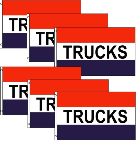 Amazon.com: Pack of 6, Trucks Flags 3x5ft Poly : Patio, Lawn & Garden
