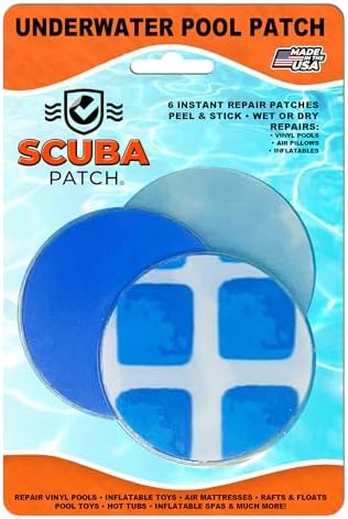 Amazon.com : Scuba Patch Heavy Duty Underwater Pool Liner Patches; Set ...
