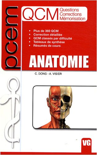 Amazon.com: QCM Anatomie PCEM: 9782841368471: C. Dong: Books