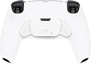 eXtremeRate White Back Paddles Programable Rise Remap Kit for PS5 Controller BDM-030 040 050 ...
