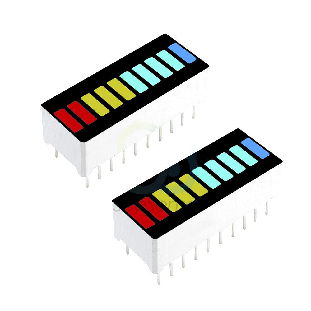 Amazon.com: 2Pcs LED Display Module 10 Segment Bargraph Light Display Module Bar Graph Ultra ...