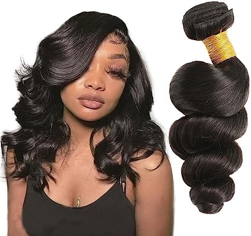 Amazon.com : VIYAVIYA 10A Grade Loose Wave Human Hair Bundles Real ...