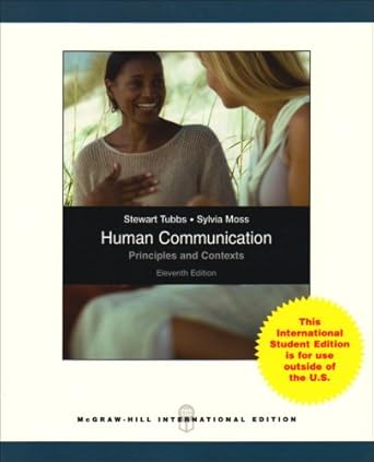 Human Communication: Principles and Contexts: Amazon.co.uk: Tubbs ...