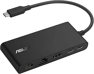 Amazon.com: ASUS Dual 4K USB-C 5-in-1 Docking Station DC201 with USB-C ...