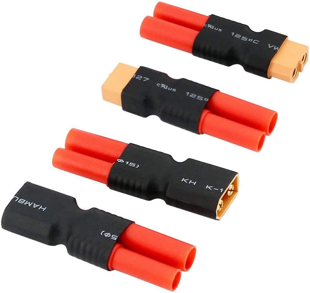 Amazon.com: YLP 2 Pairs xt60 Plug Male Female to HXT 4mm Connector ...