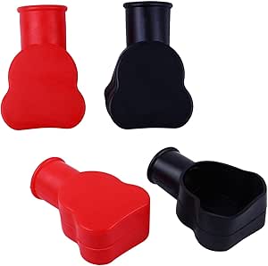Amazon.com: Yumfugu 4 PCS Car Power Clamp Insulating Protective Sheath ...
