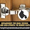 50 Pack Cabinet Hinge Restrictor Clip 70T3553 for Blum, 86 to 110 ...