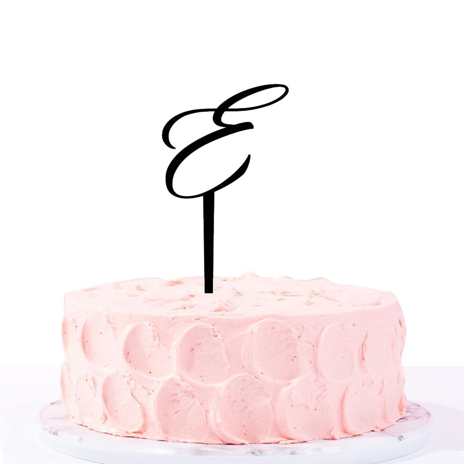 Black Wedding Cake Toppers Monogram