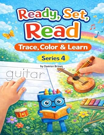 Amazon.com: Ready, Set, Read: Trace, Color & Learn series 4: ...