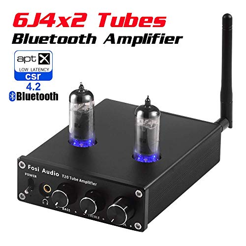 T20 Bluetooth Tube Amplifier Stereo Receiver 2 Channel Class D Digital ...