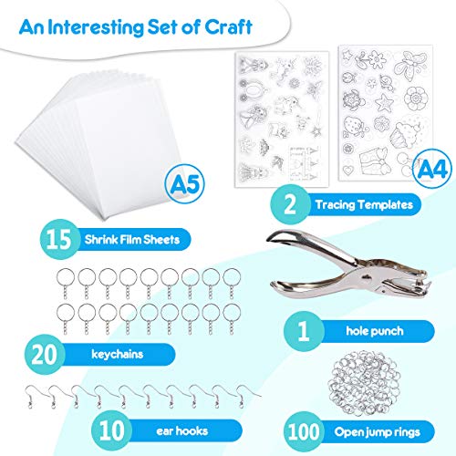 Snapklik.com : 148PCS Shrink Plastic Sheets For Shrinky Dink Paper Kits ...