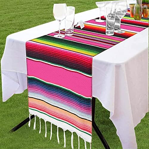 SevenFish 14 x 84 Inch Mexican Table Runner for Mexican Theme Party ...